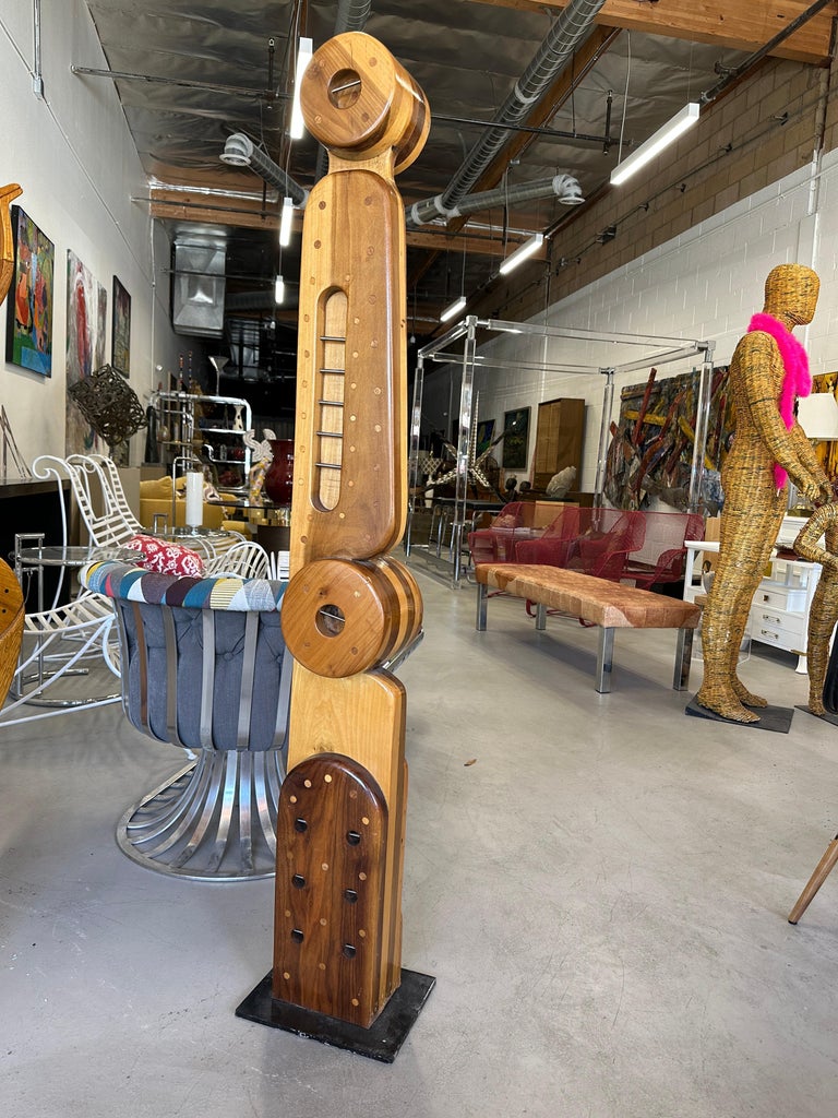 Striking Abstract Wood Sculpture by Ed Hart For Sale at 1stDibs