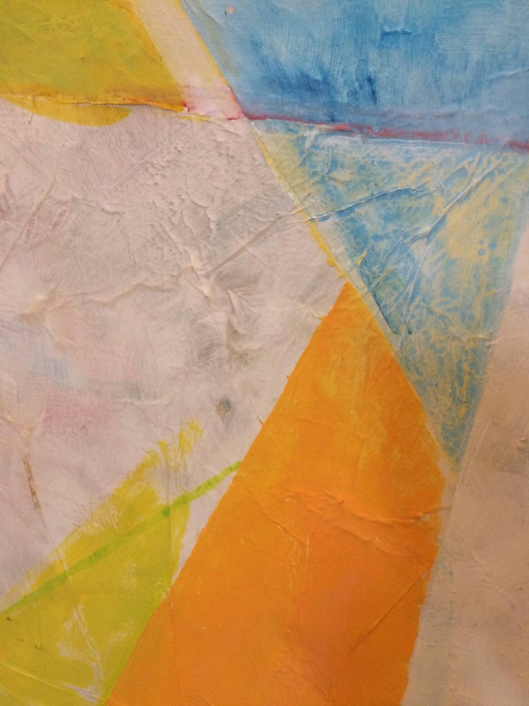 Striking and Soothing Abstract Painting in Sunny Color Palette For Sale ...