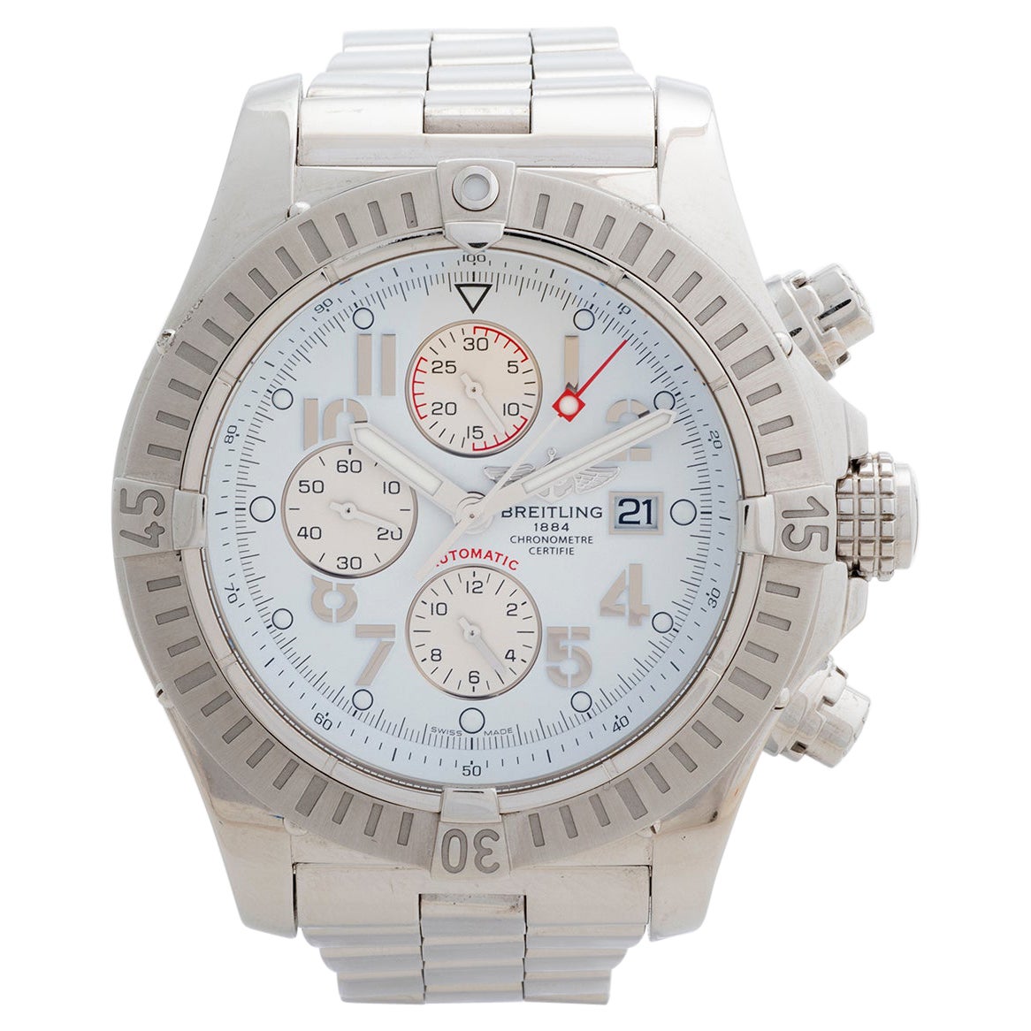 Breitling Yellow Gold Diamond Chronograph Automatic Wristwatch Ref ...