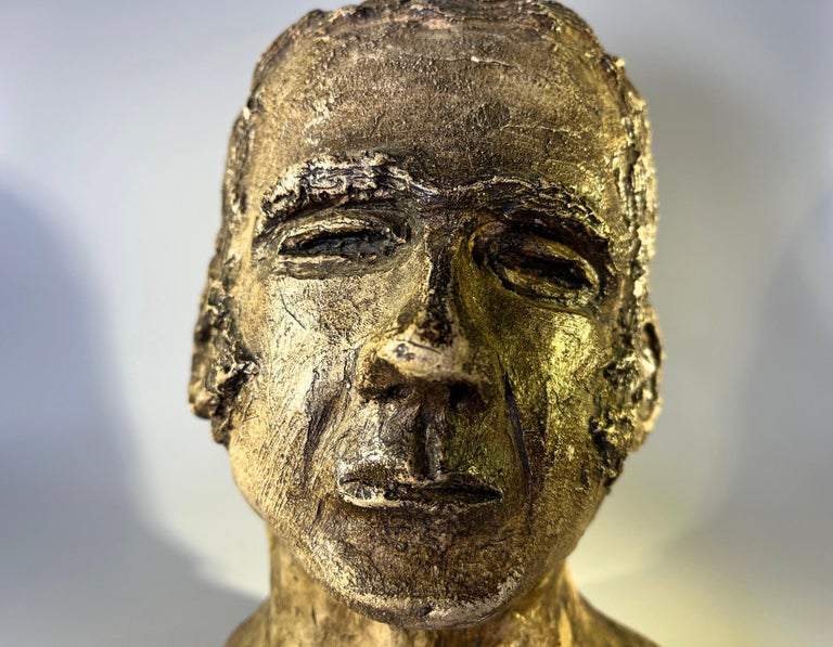 Strikingly Powerful, Vintage Clay Sculpture Bust Of A South American ...