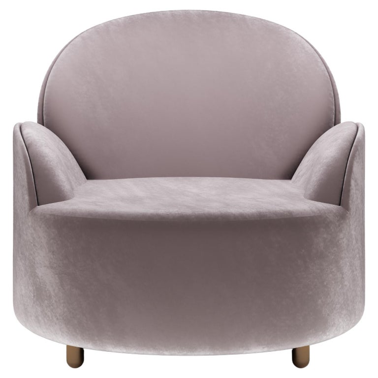 Strings Armchair Grey with Plush Grey Velvet by Nika Zupanc For Sale at ...