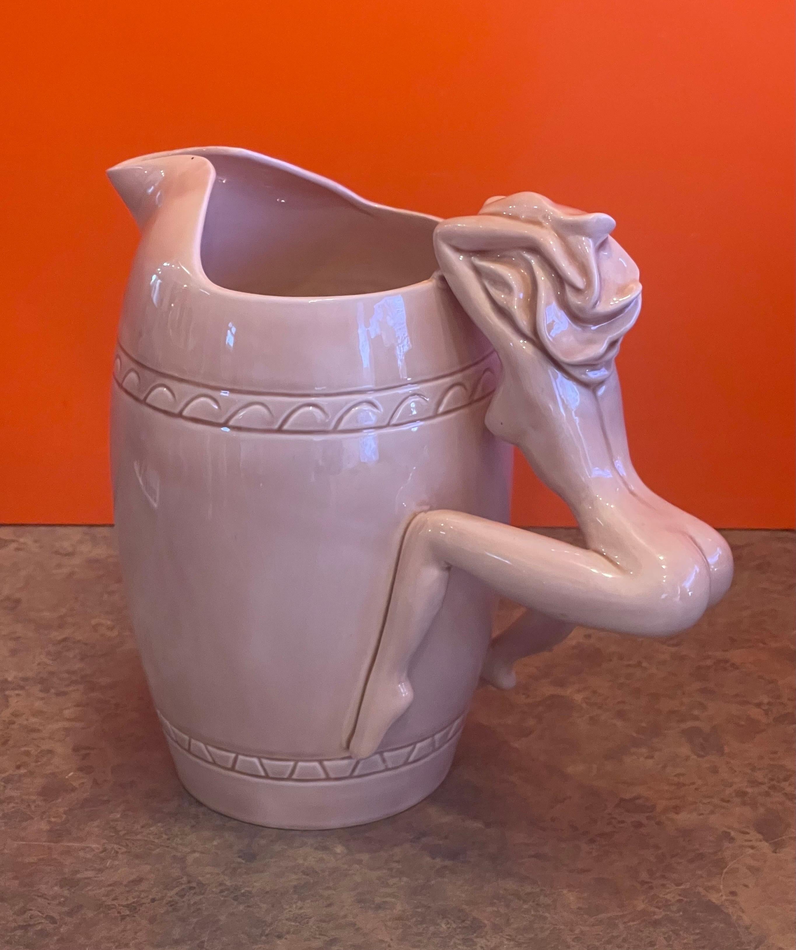 "Strip Tease- Eye Appeal" Barware Ceramic Pitcher by Dorothy Kindell at ...