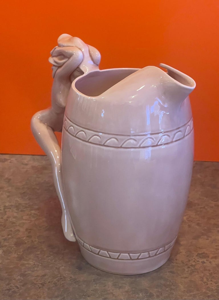 "Strip Tease- Eye Appeal" Barware Ceramic Pitcher by Dorothy Kindell ...