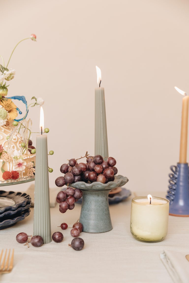 Striped Candle For Sale at 1stDibs