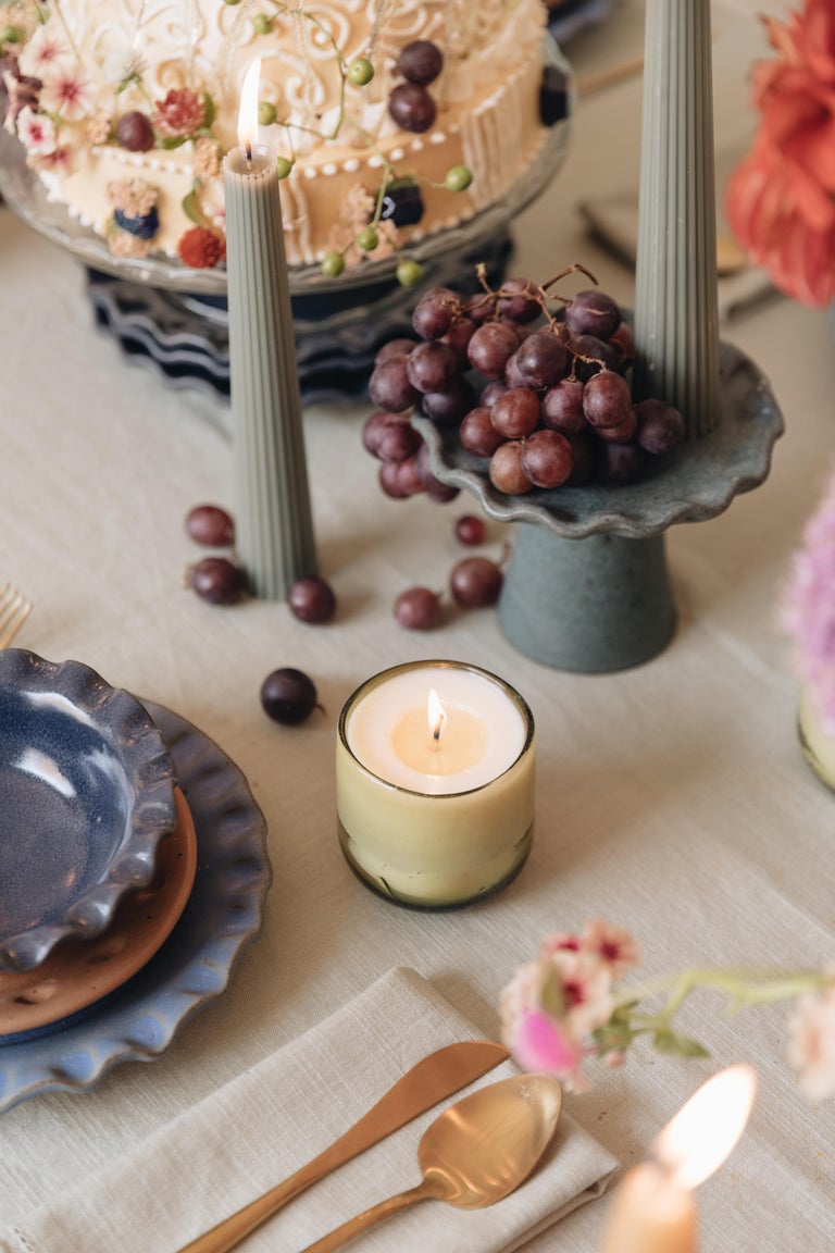 Striped Candle For Sale at 1stDibs