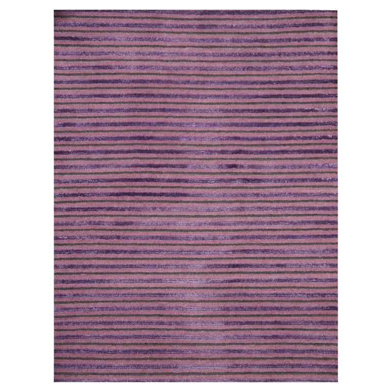 Striped Cut Loop Rug by Djoharian Design Modern Contemporary Art Hand ...