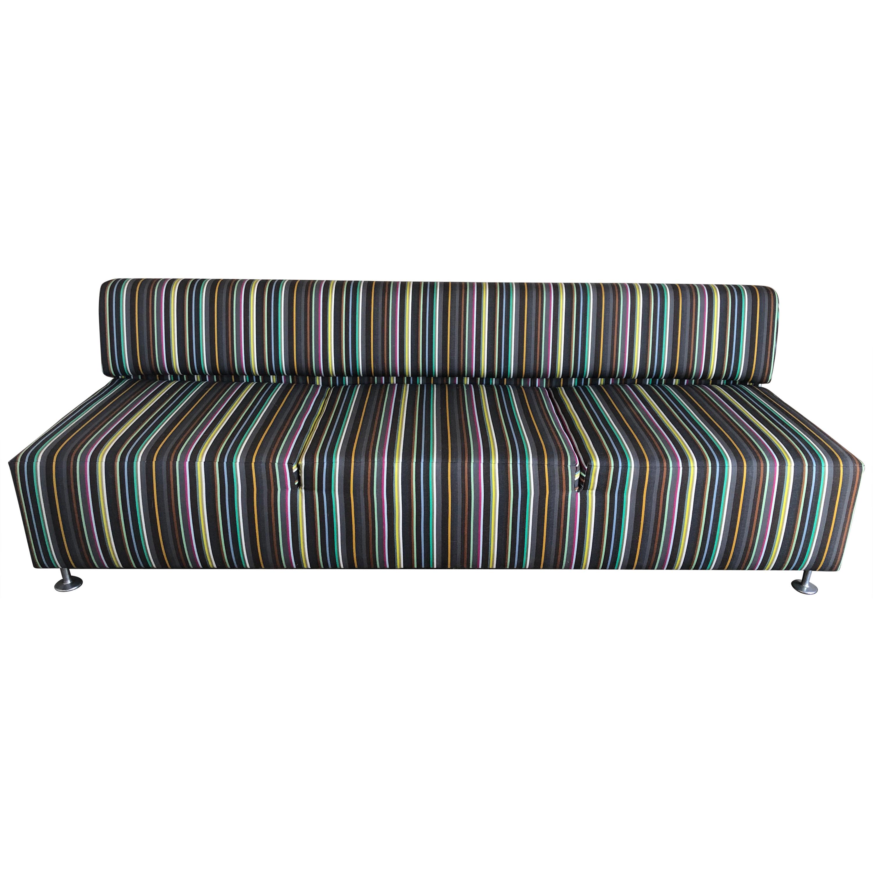 Traditional Striped Sofa at 1stDibs