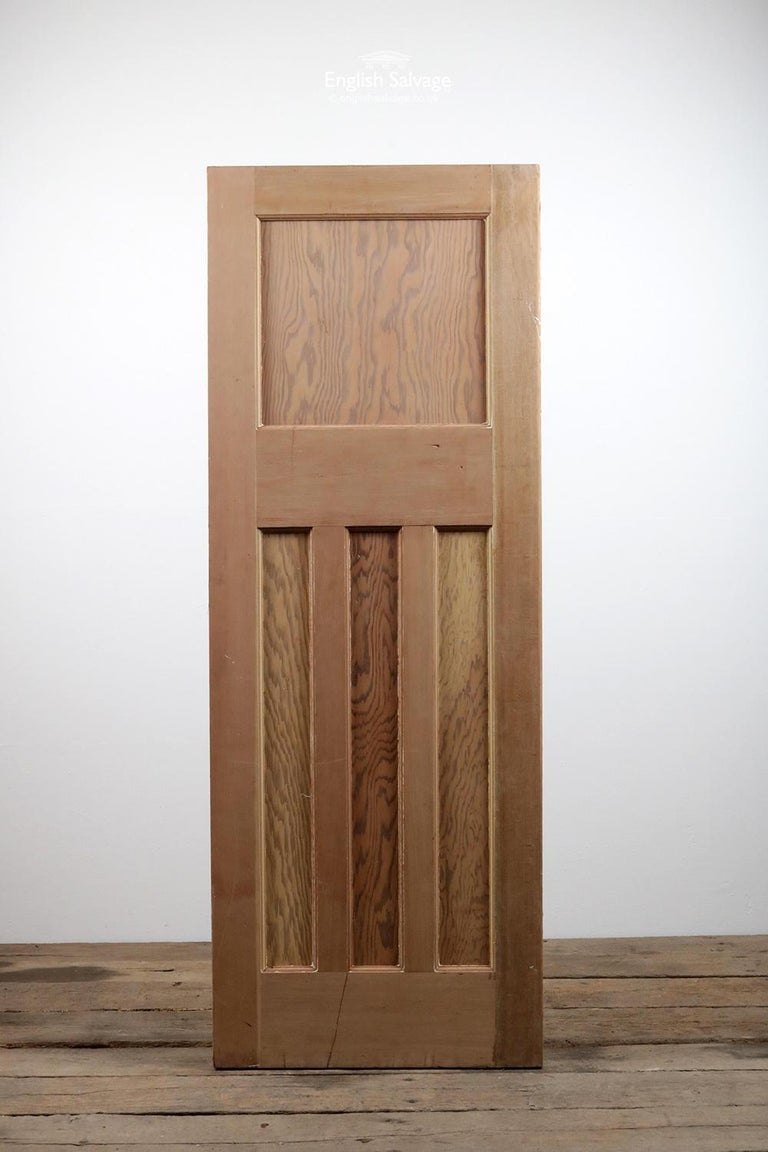 Stripped 1920s/1930s 1 Over 3 Door, 20th Century For Sale at 1stDibs