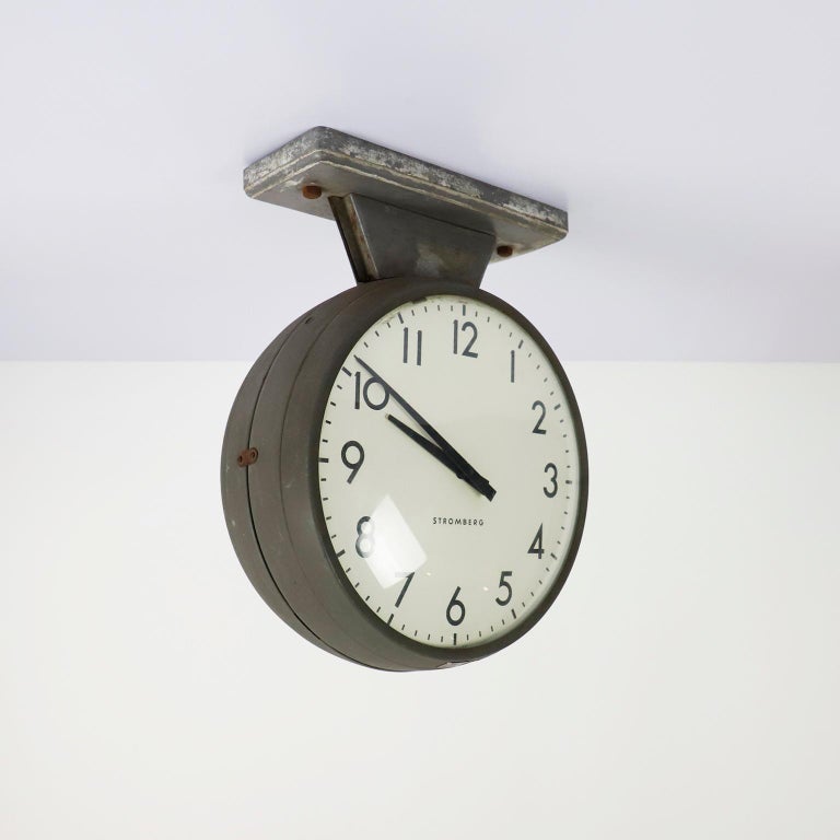Stromberg Industrial Two Side Clockcounter at 1stDibs