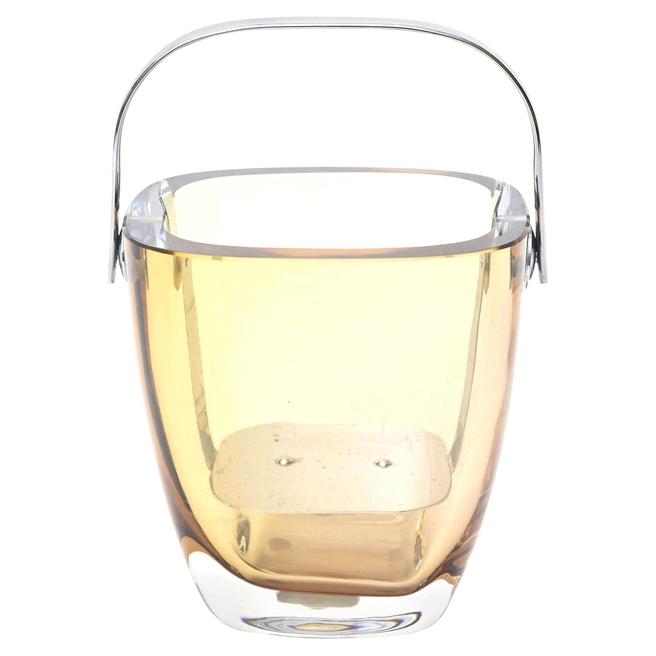 Midcentury Liquor Label Ice Bucket Stainless Ice Bucket Serv-Master ...