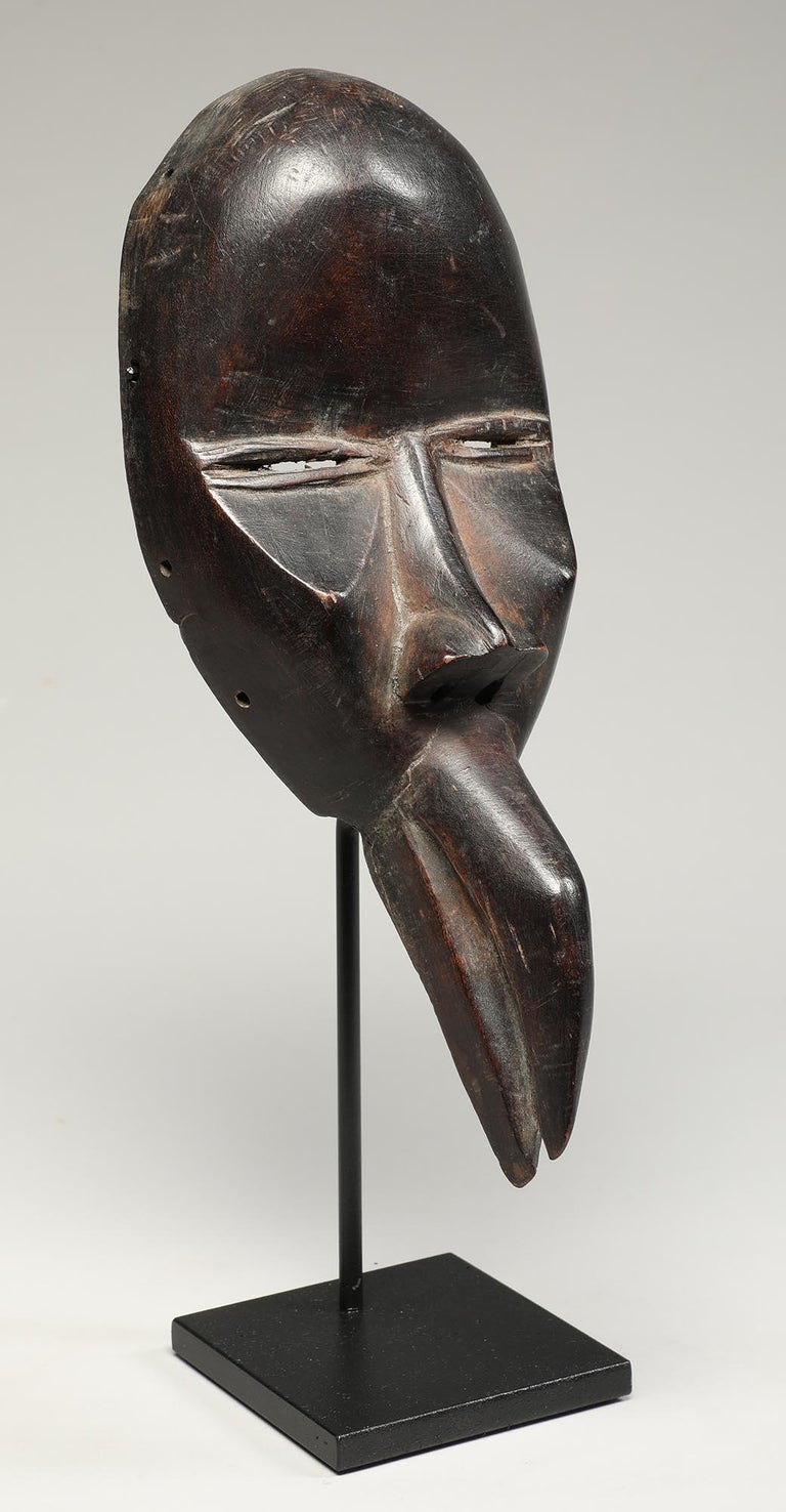 Strong Cubist Dan Man Bird Wood Face Mask Early 20th Century Libera ...
