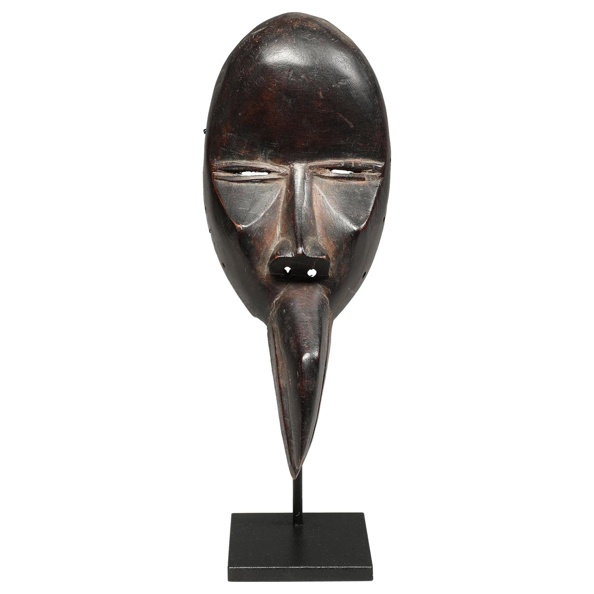 Strong Cubist Dan Bird Man Wood Face Mask Early 20th Century Libera ...