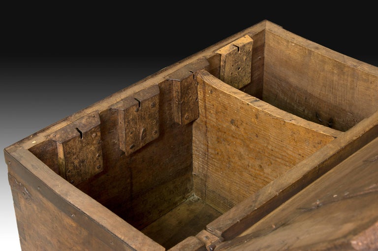 Strongbox Chest with Four Locks, Walnut and Iron, 16th-17th Centuries ...