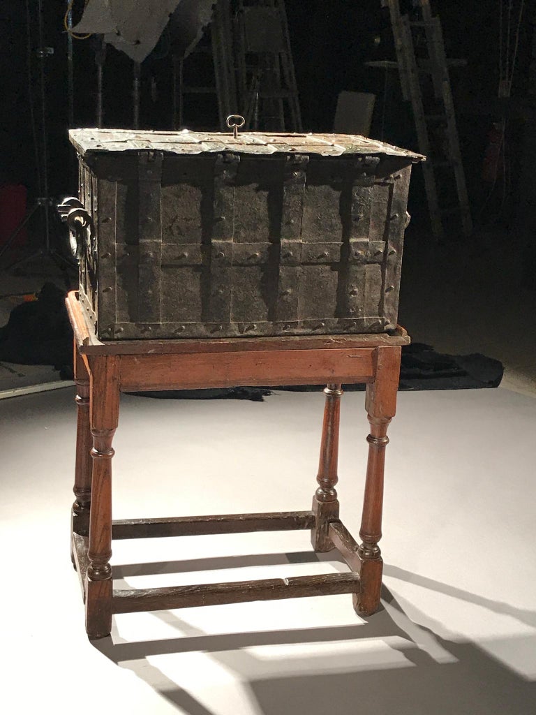 Strongbox Safe Iron Painted Armada Chest Nuremberg Renaissance For Sale ...