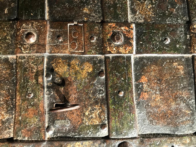 Strongbox Safe Iron Painted Armada Chest Nuremberg Renaissance For Sale ...