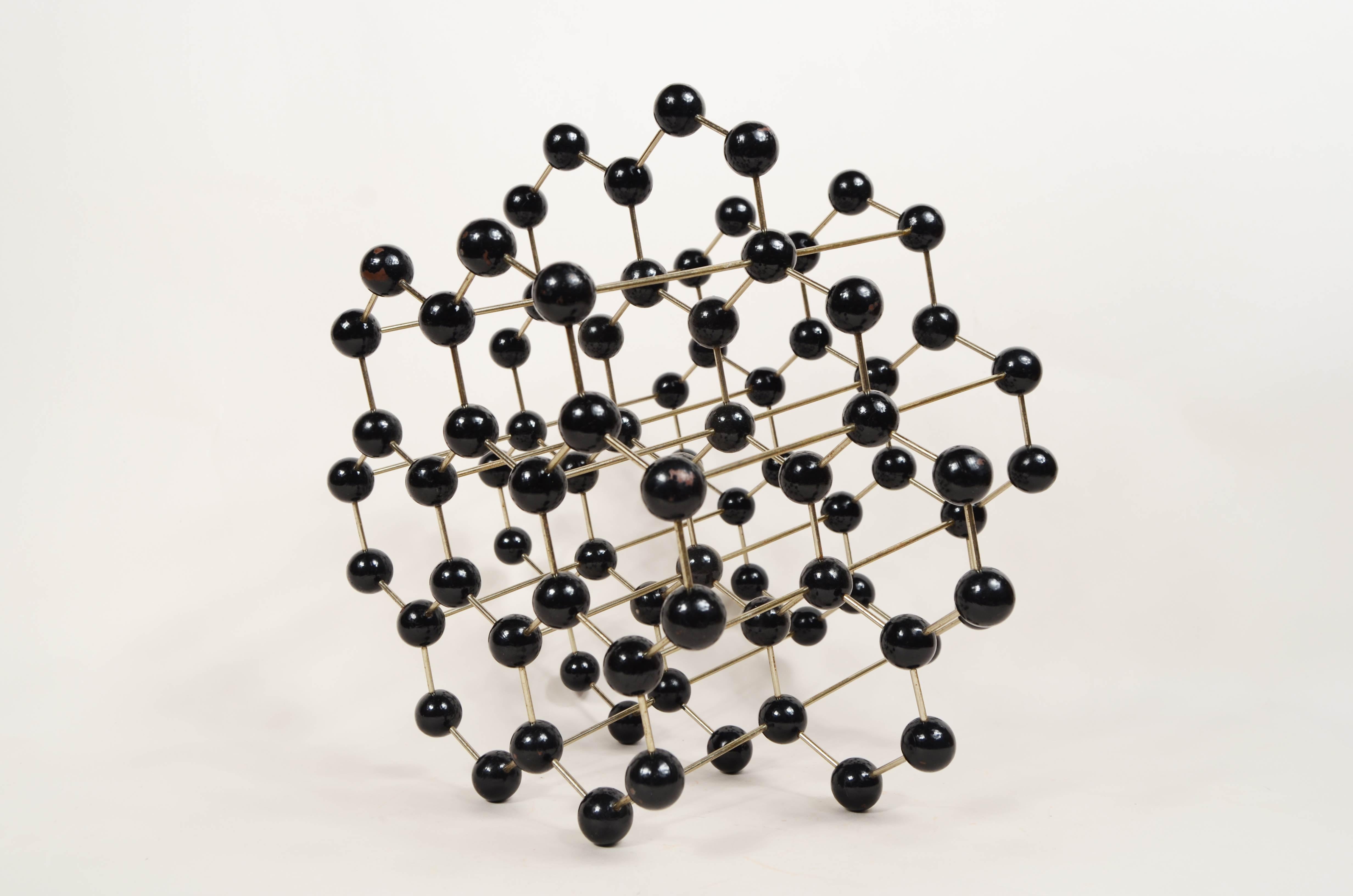 Didactic atomic structure of graphite made Czech manufacture circa ...