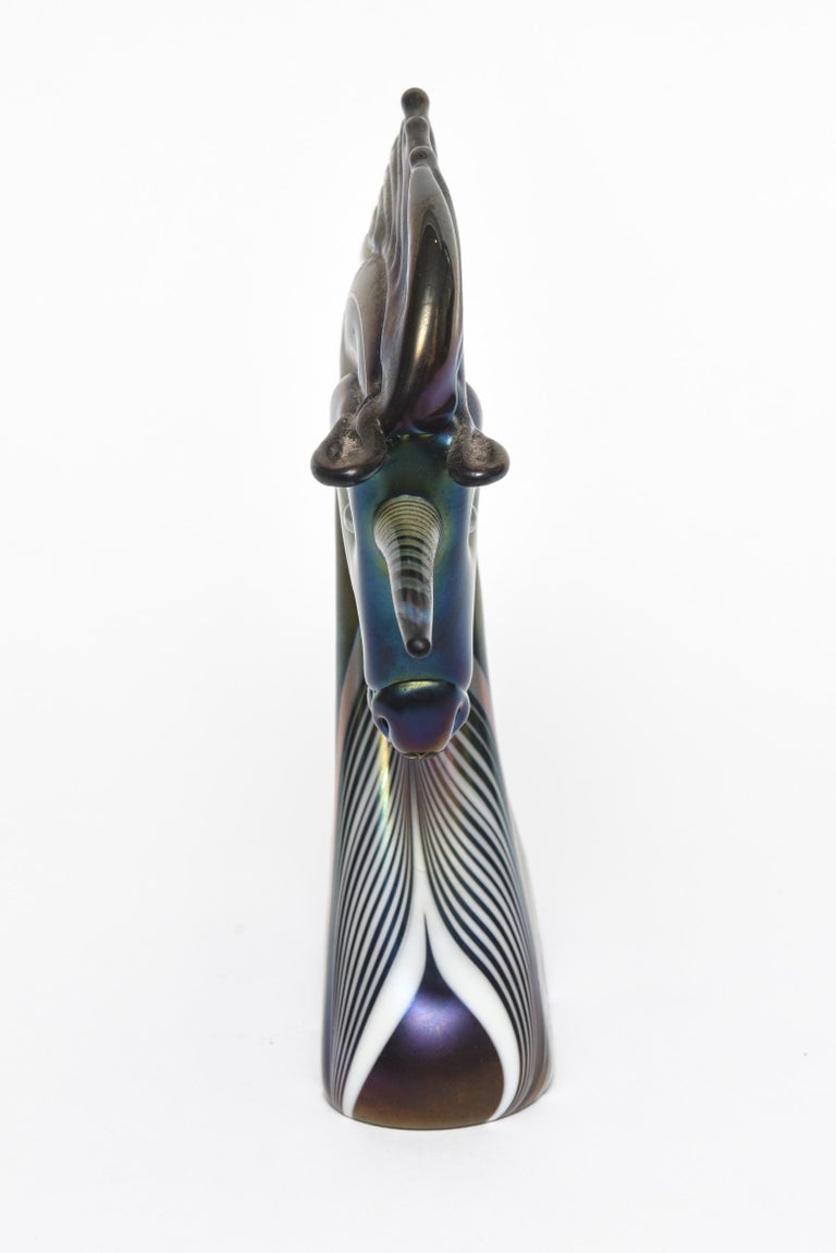Stuart Abelman Art Glass Unicorn Iridescent at 1stDibs | stuart abelman ...