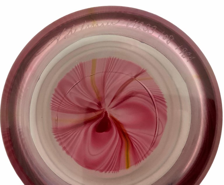 Stuart Abelman Art Glass Vase For Sale at 1stDibs