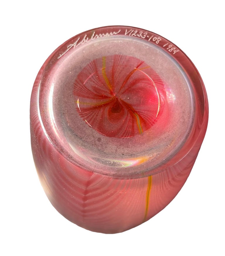 Stuart Abelman Art Glass Vase For Sale at 1stDibs | stuart abelman ...