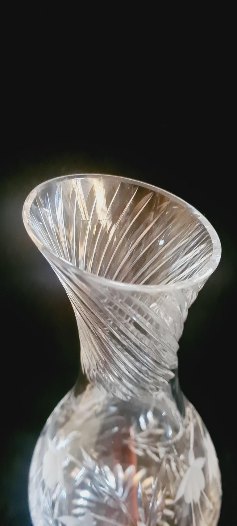 Vitange Stuart Crystal Cascade Fuchsia Vine Set For Sale at 1stDibs ...