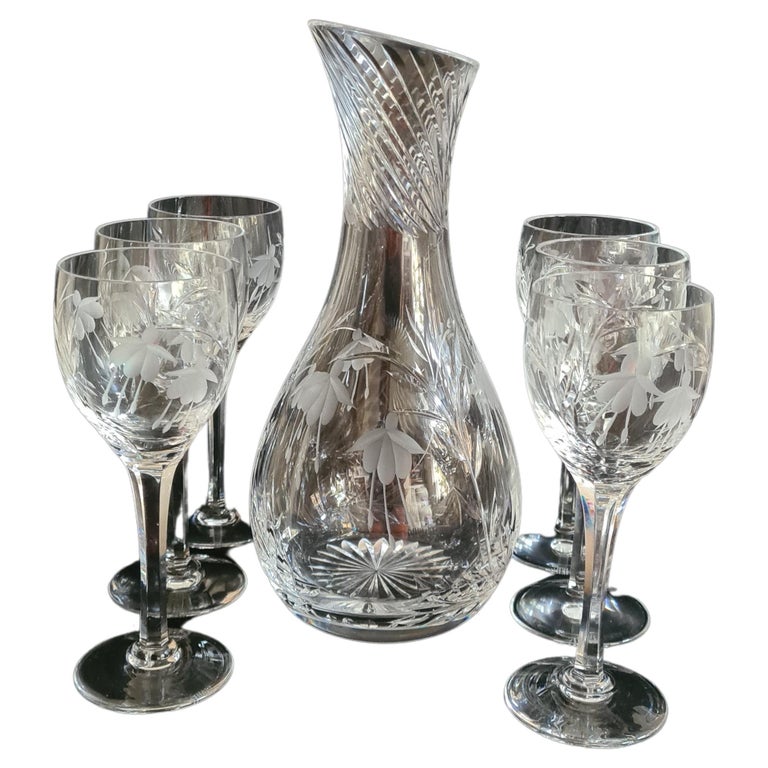 Vitange Stuart Crystal Cascade Fuchsia Vine Set For Sale at 1stDibs ...