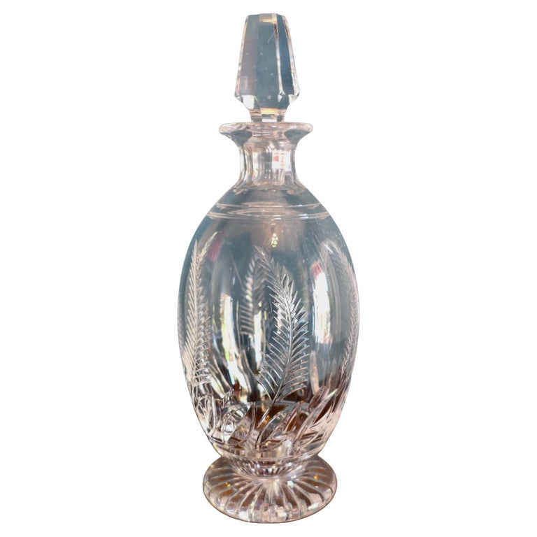 Stuart Crystal Round Footed Decanter Ellesmere Pattern For Sale at 1stDibs