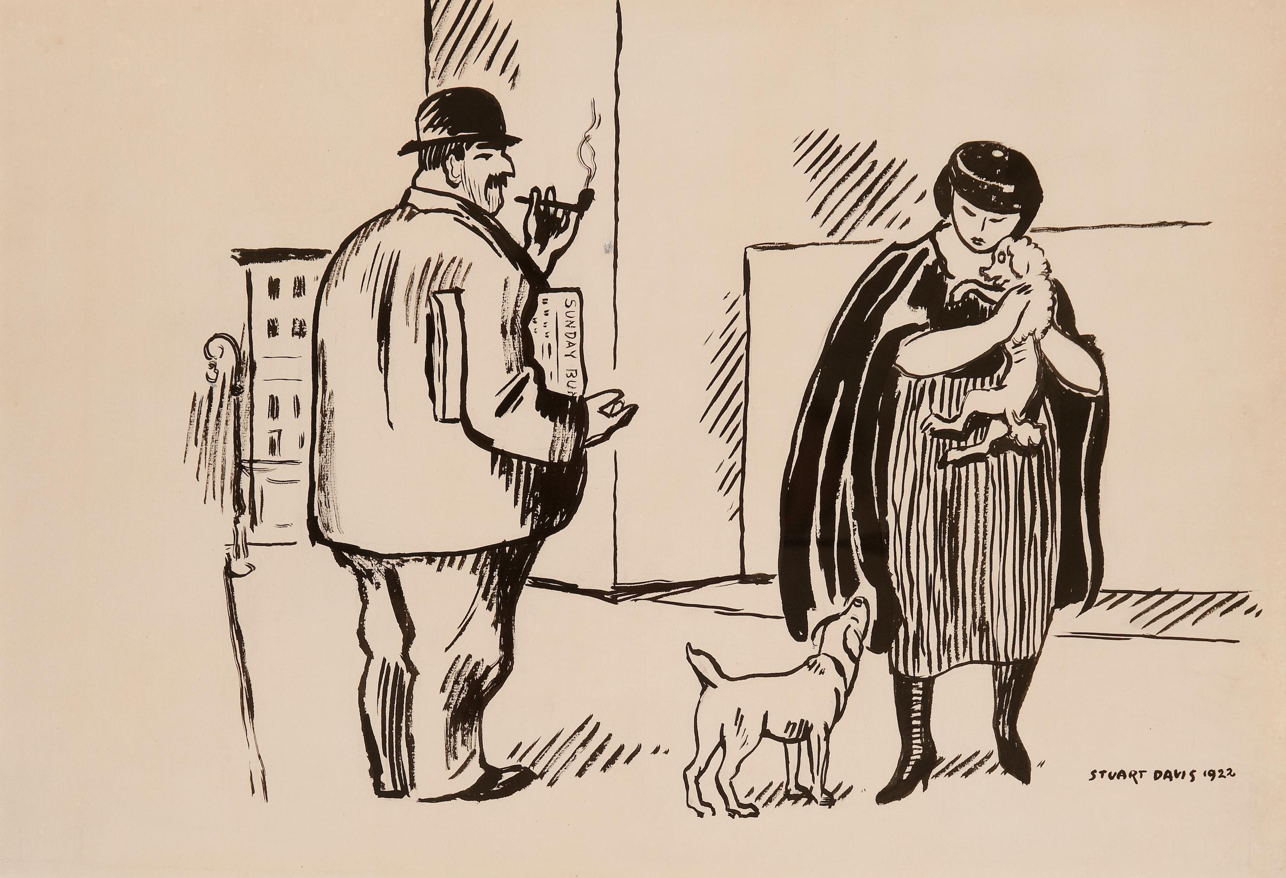 Stuart Davis Drawings and Watercolor Paintings - 4 For Sale at 1stDibs ...