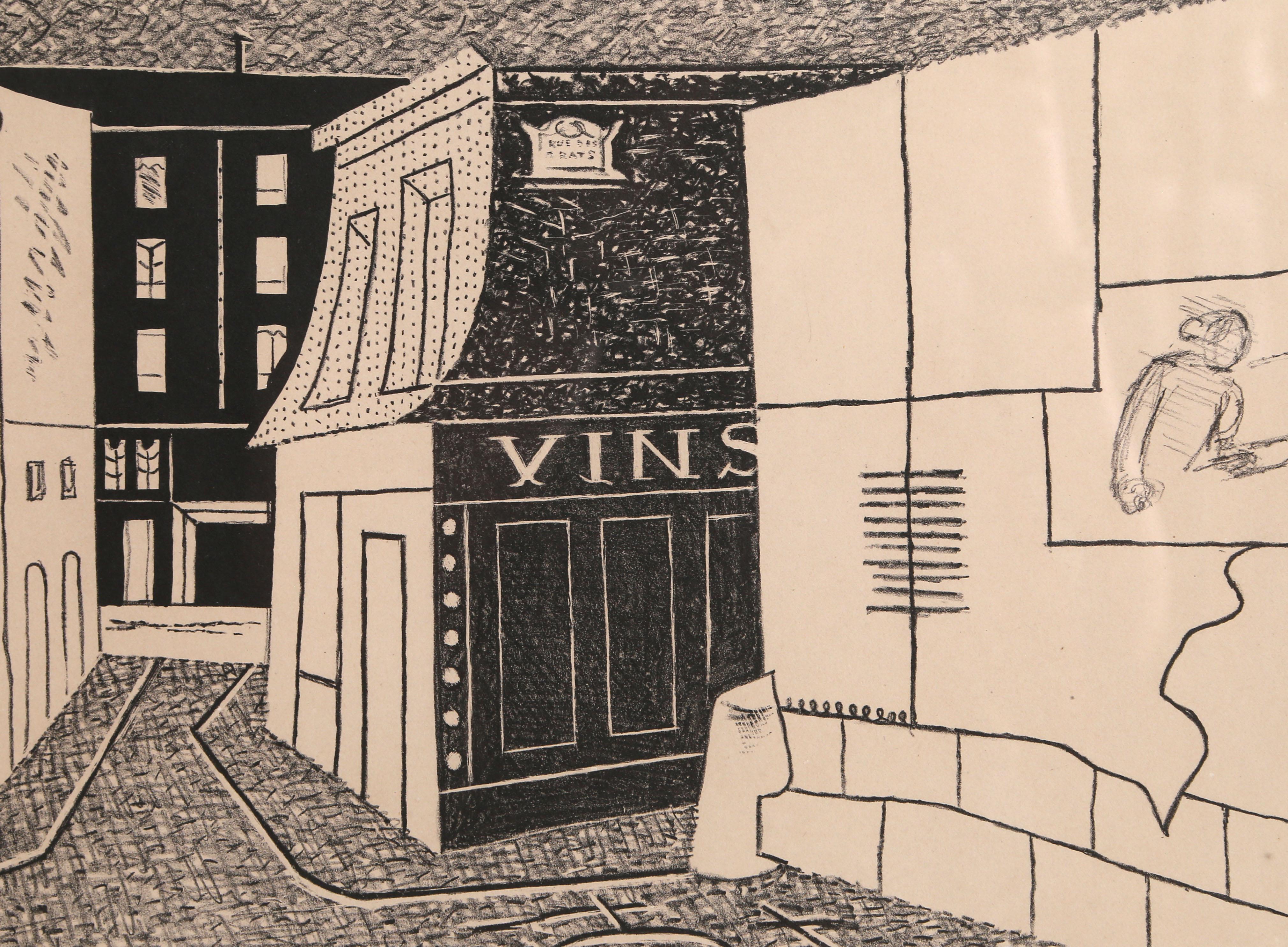 Stuart Davis - Rue des Rats, Modernist Lithograph by Stuart Davis 1928 ...