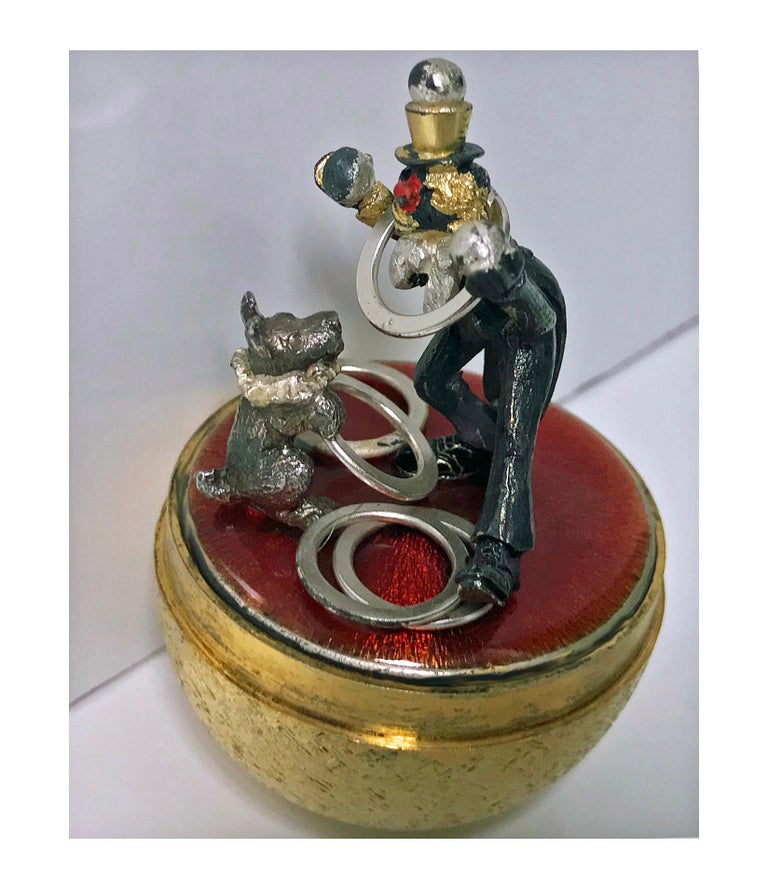 Stuart Devlin Clown and Performing Dog Egg, London, 1980 at 1stDibs