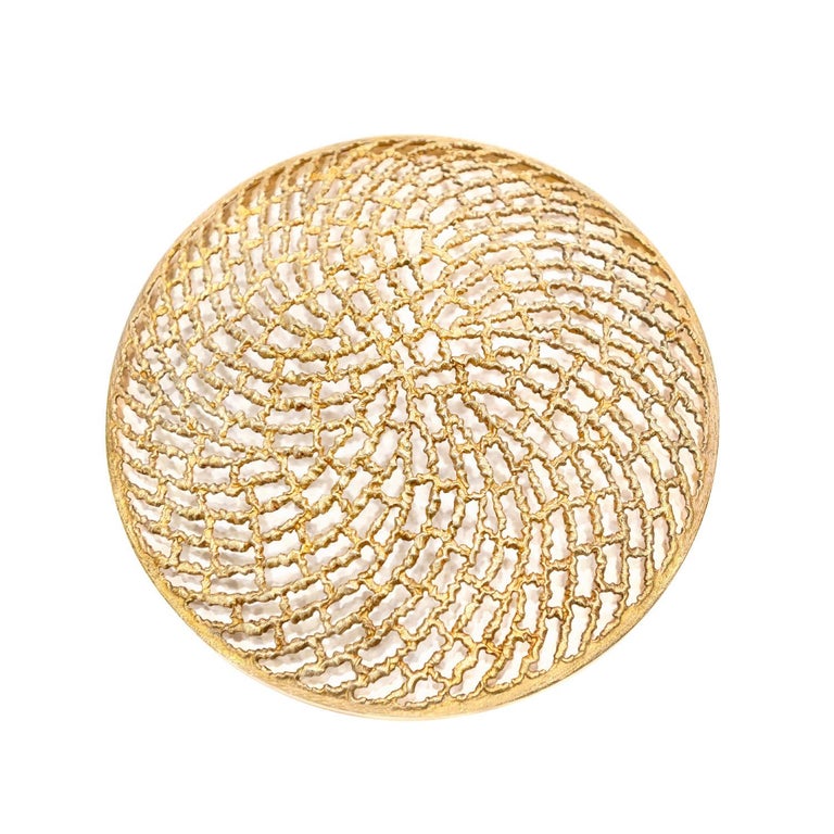 Stuart Devlin Exquisite Centerpiece with Top in Gilt Sterling 1970s ...