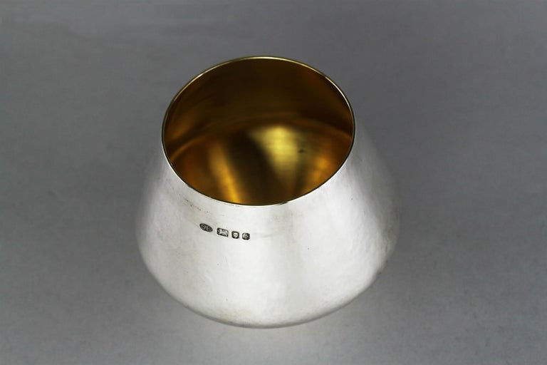 Stuart Devlin, Vintage Sterling Silver, Gilt Whiskey Cup, Goblet ...