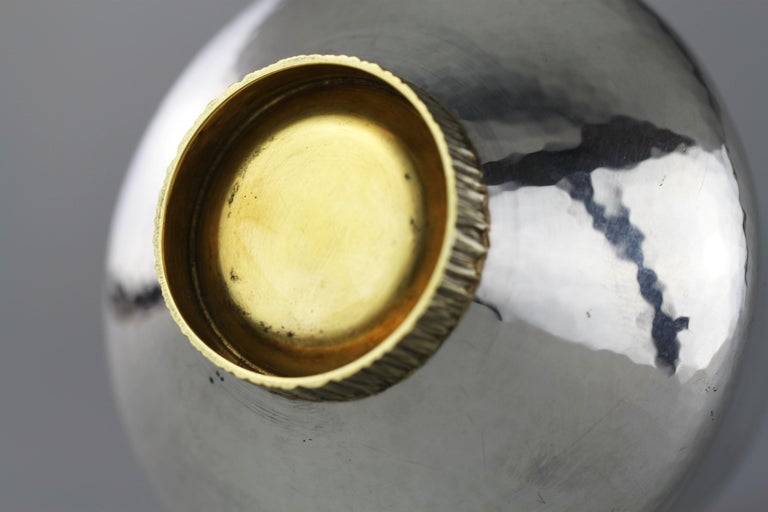 Stuart Devlin, Vintage Sterling Silver, Gilt Whiskey Cup, Goblet ...