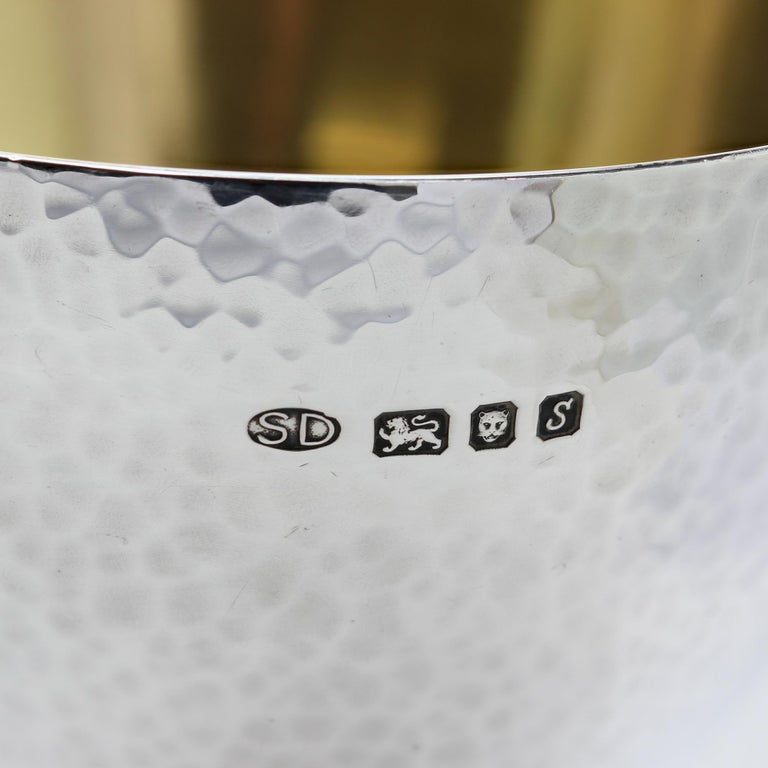 Stuart Devlin Vintage Sterling Silver Pair of Champagne Flutes 1973 For ...