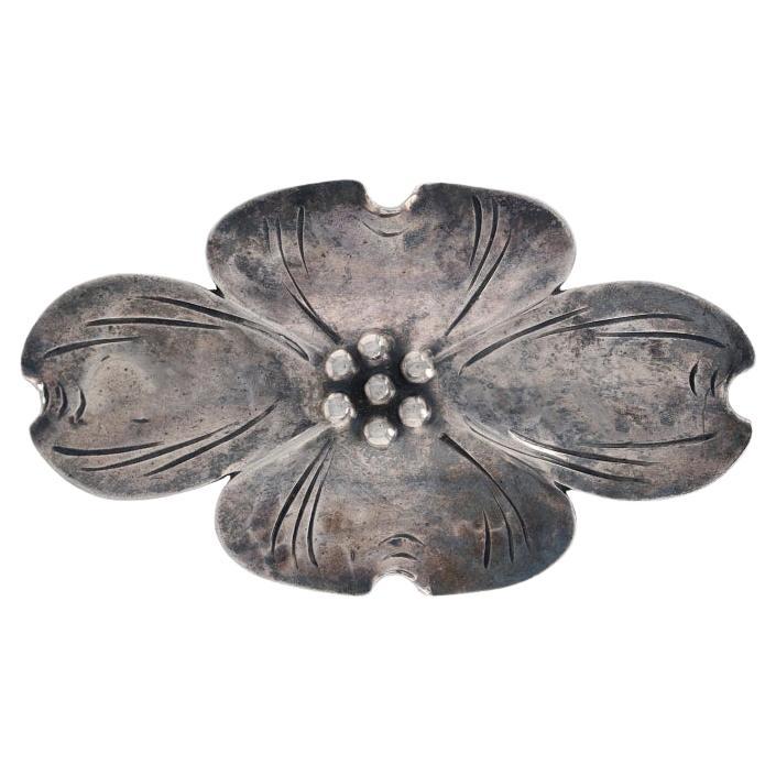 Stuart Nye Dogwood Flower Brooch - Sterling Silver 925 Easter Spring ...