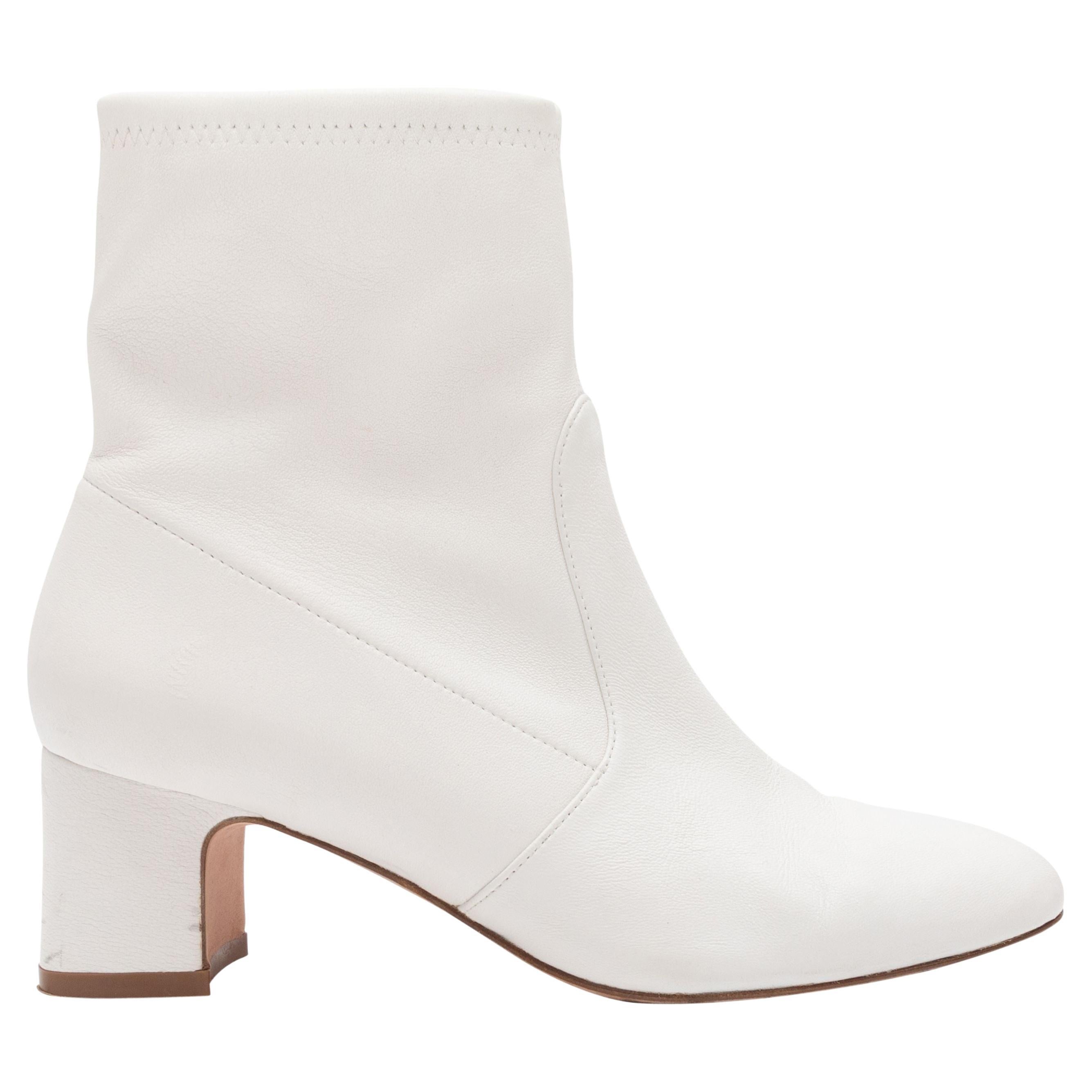 Stuart Weitzman White Boots