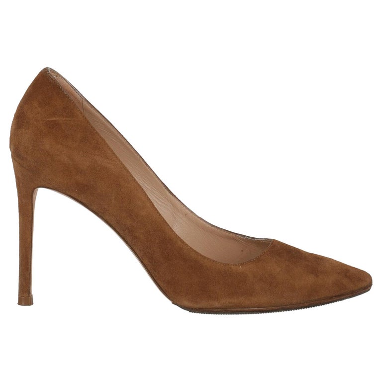 Stuart Weitzman Women Pumps Camel Color Leather IT 36.5 at 1stDibs ...