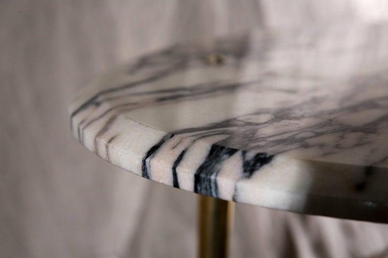 Stud Coffee Table by Lind and Almond in Vulcanatta Marble and Polished ...