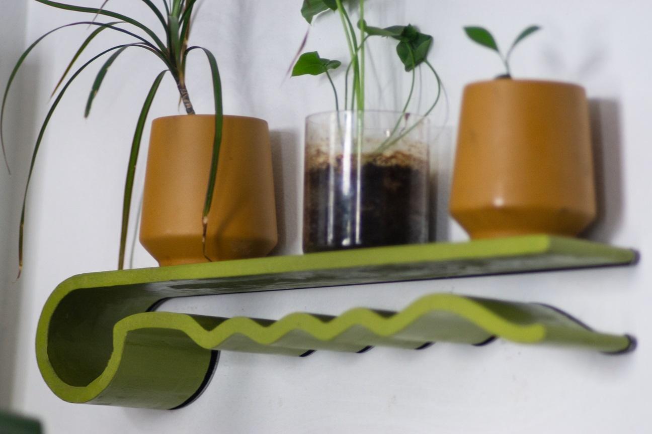 Studio Apotroes Solid Wood Bobbi Mini Shelf/Wall Art For Sale at 1stDibs