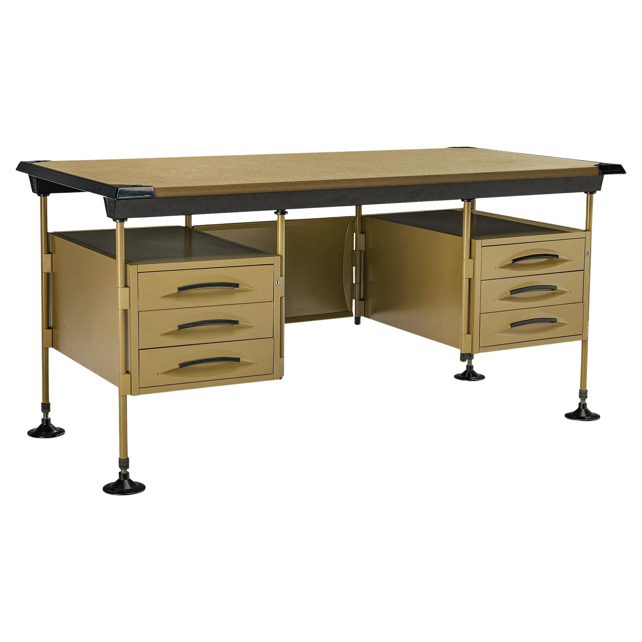 Mid-Century Modern Desk by Studio BBPR for Olivetti For Sale at 1stDibs