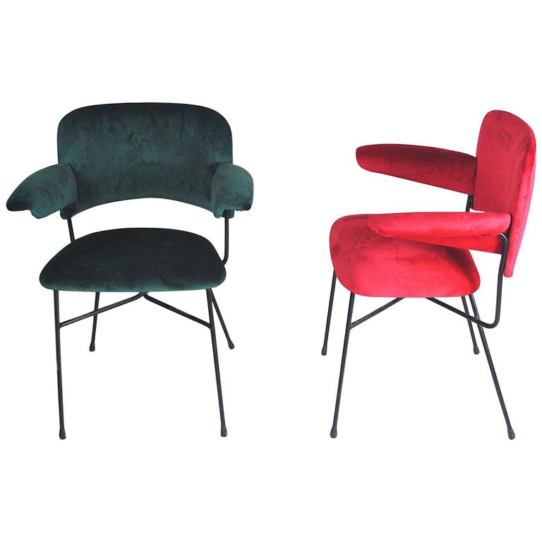 Studio BBPR Set of Two Italian Chairs Urania Model at 1stDibs