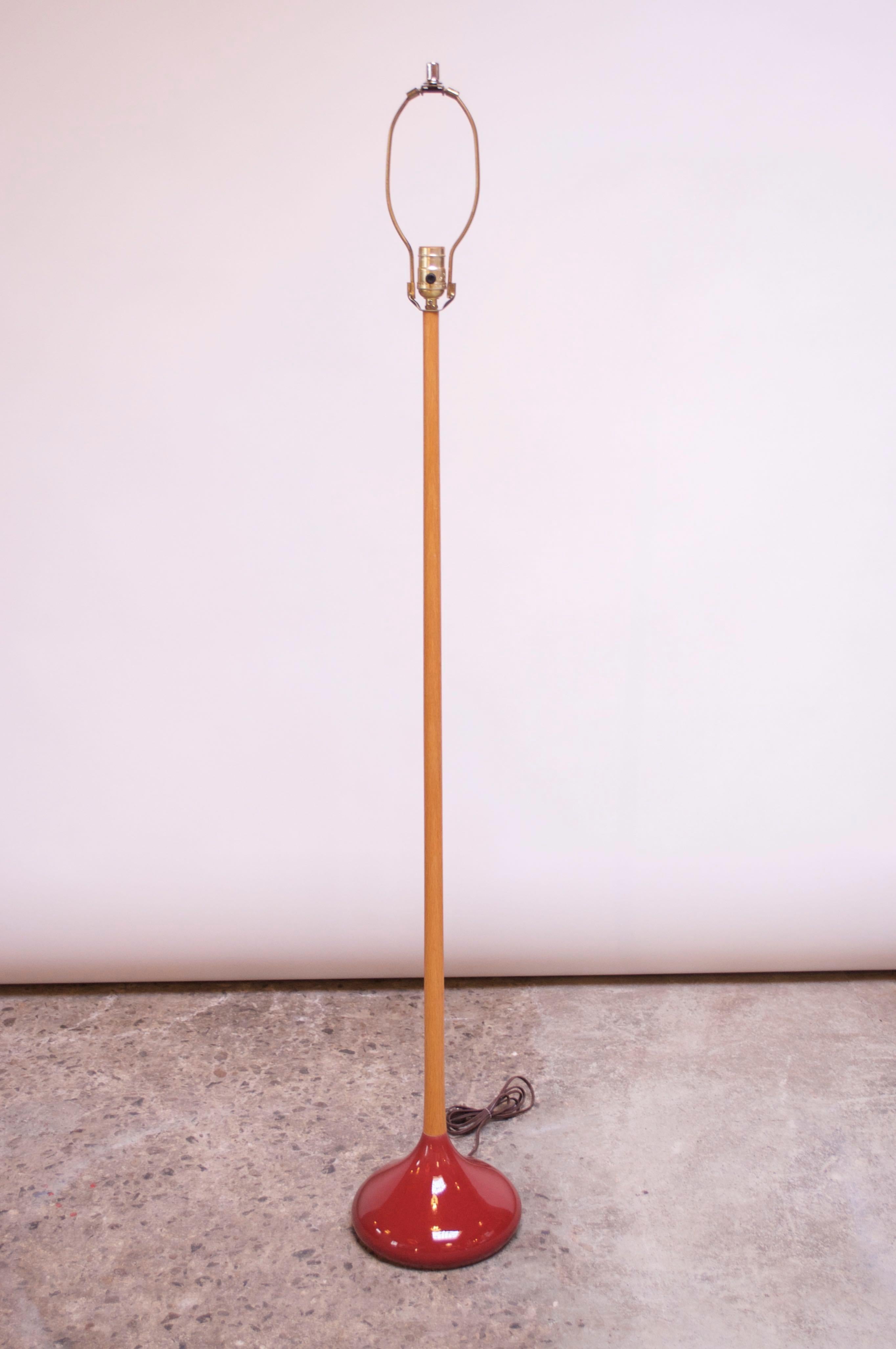 Studio Ceramic and Oak Floor Lamp by George Scatchard at 1stDibs ...
