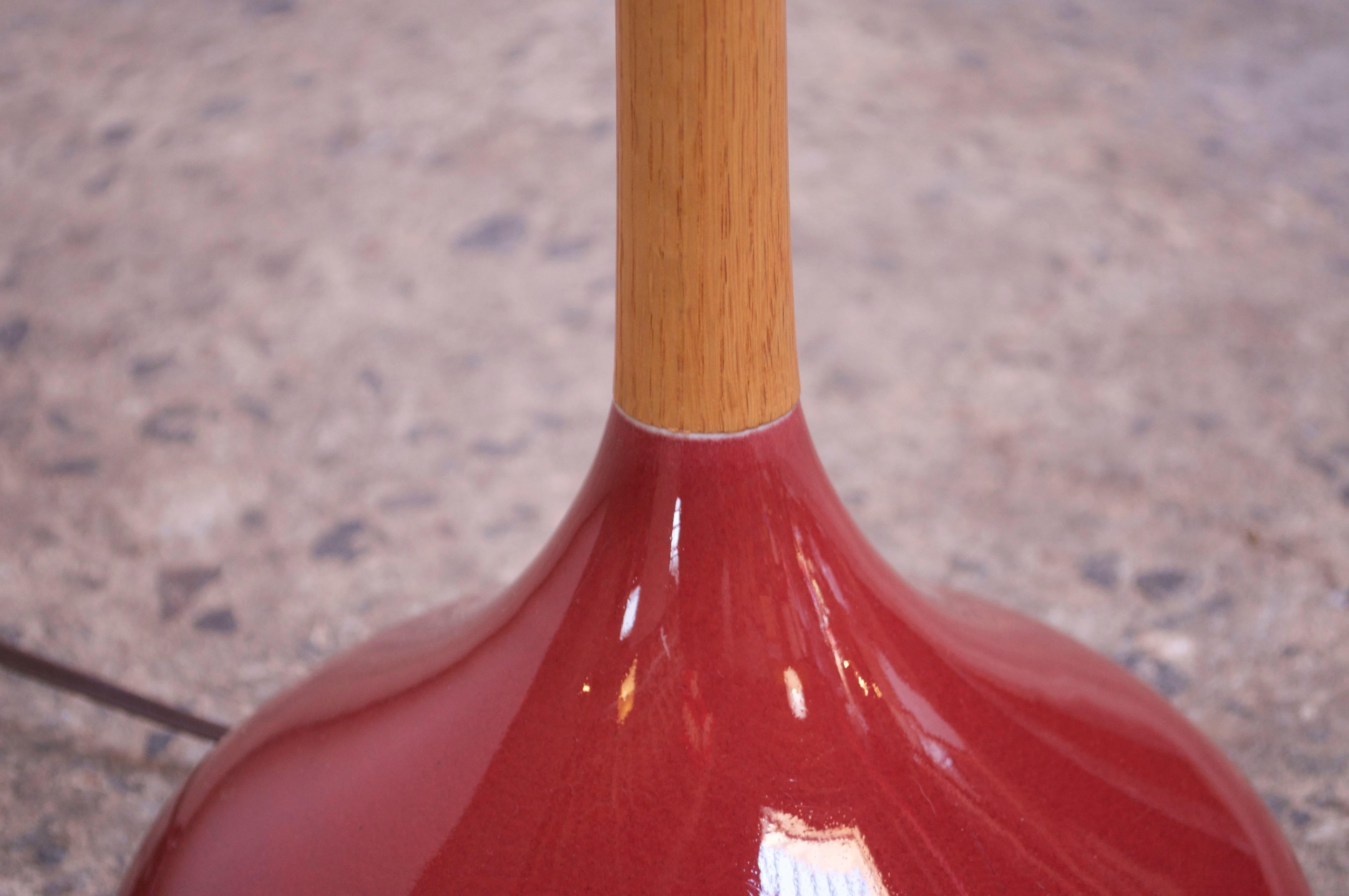 Studio Ceramic and Oak Floor Lamp by George Scatchard at 1stDibs ...