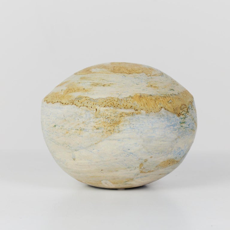 Studio Ceramic "Globe" Glazed Sculpture For Sale at 1stDibs