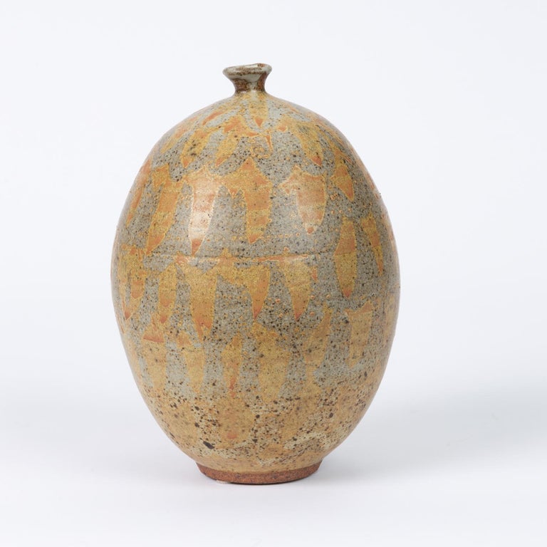 Studio Ceramic Weed Pot with Speckled Glaze at 1stDibs