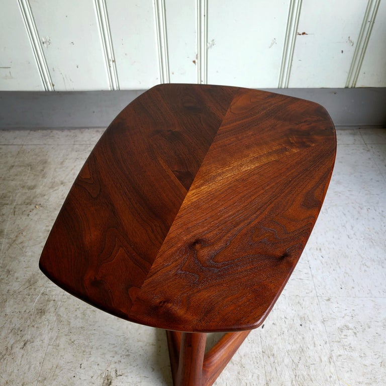 Studio Craft Movement Walnut Side Table For Sale at 1stDibs