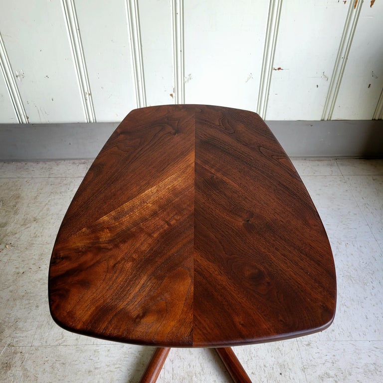 Studio Craft Movement Walnut Side Table For Sale at 1stDibs