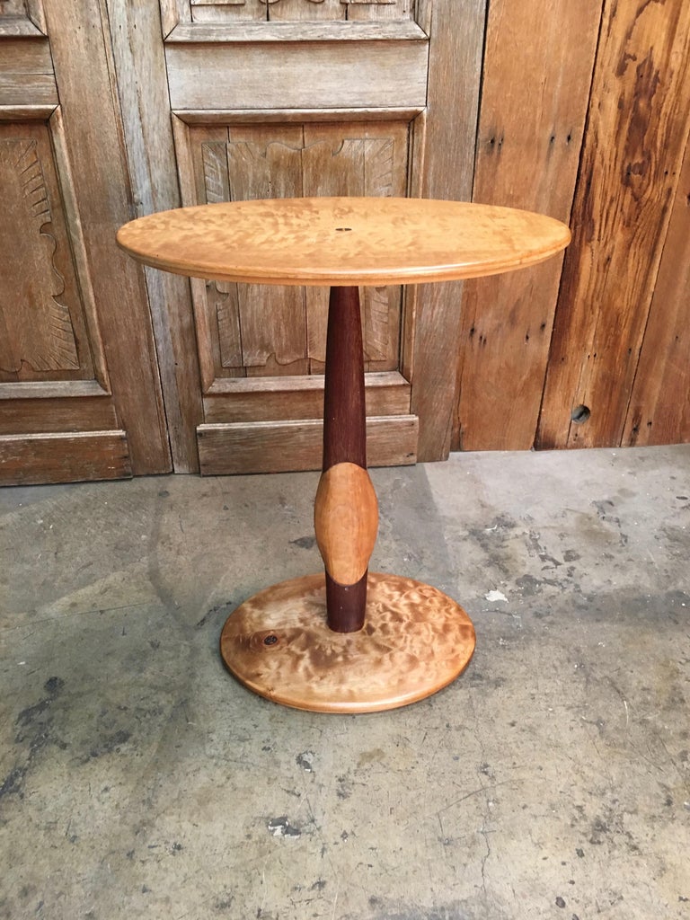 Studio Crafted Side Table by Mitch Goldstein, 1982 For Sale at 1stDibs