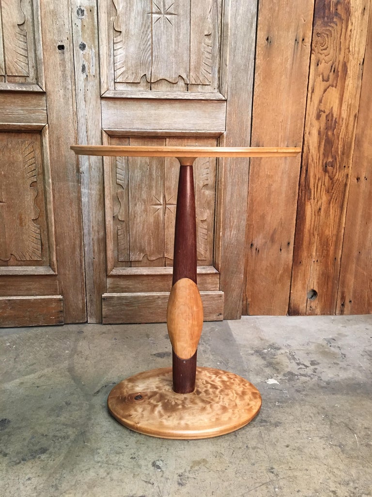 Studio Crafted Side Table by Mitch Goldstein, 1982 For Sale at 1stDibs