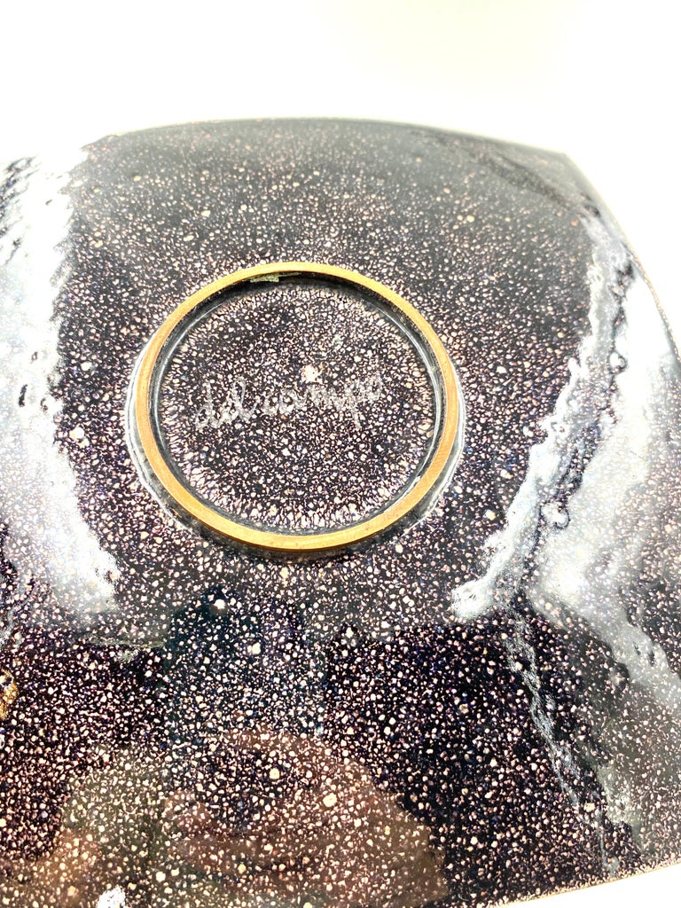 Studio Del Campo, Red Fire-Glazed Copper Vide Poche, Italy, circa 1970 ...