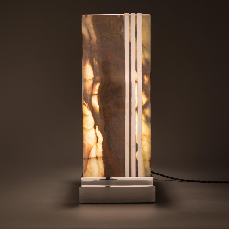 Studio Greytak 'Desert Deco Glo 2' Green and Brown Aragonite and ...